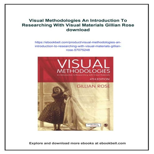 Visual Methodologies An Introduction To Researching With Visual ...