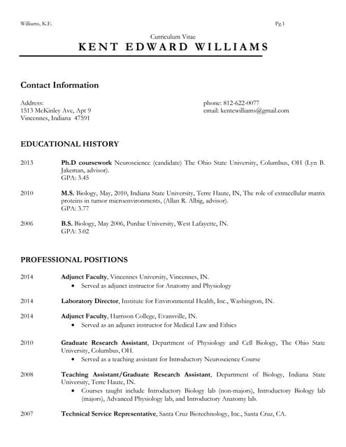 CURRICULLUM VITAE | PDF