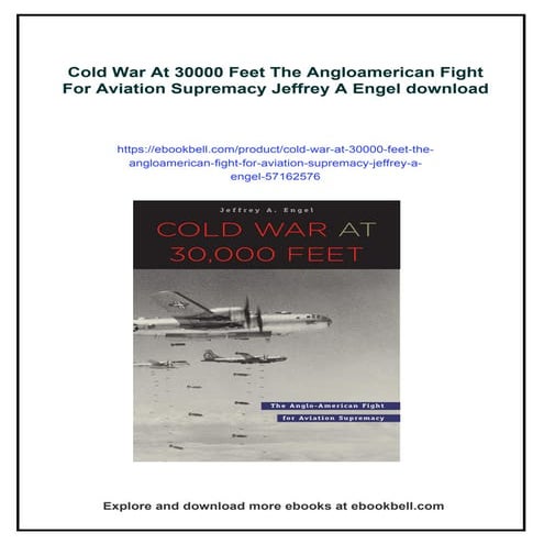 Cold War At 30000 Feet The Angloamerican Fight For Aviation Supremacy ...