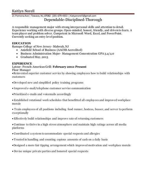 FedEx Professional Resume | PDF