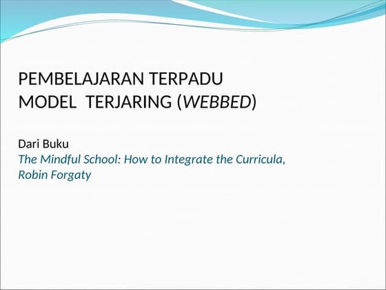 Model Pembelajaran Terpadu "MODEL SEQUENCED (URUTAN)" | PPTX