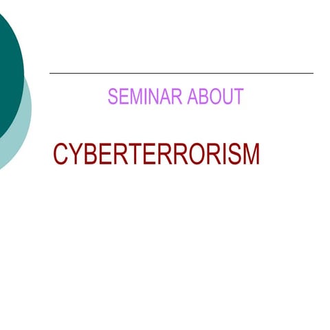 28658043 cyber-terrorism | PPT