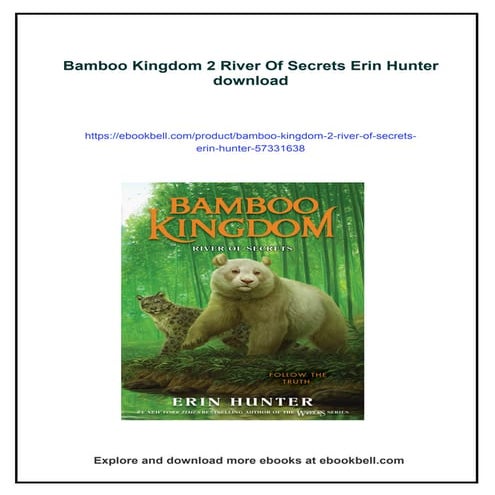 Bamboo Kingdom 2 River Of Secrets Erin Hunter | PDF