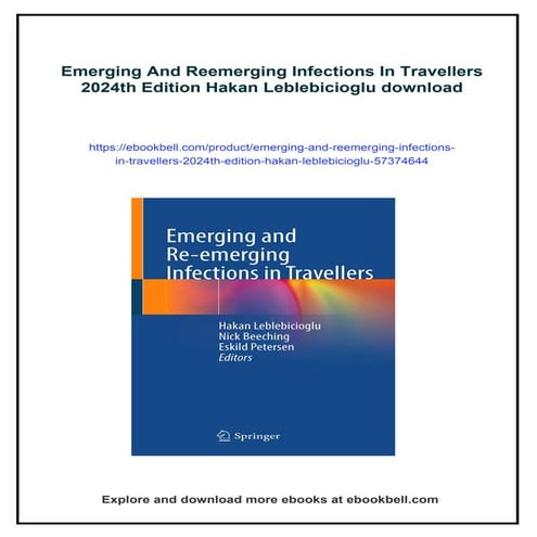 Emerging And Reemerging Infections In Travellers 2024th Edition Hakan ...
