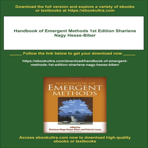 Handbook of Emergent Methods 1st Edition Sharlene Nagy Hesse-Biber | PDF