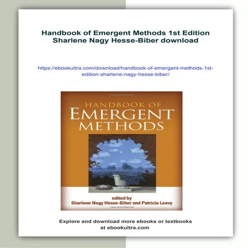 Handbook of Emergent Methods 1st Edition Sharlene Nagy Hesse-Biber | PDF