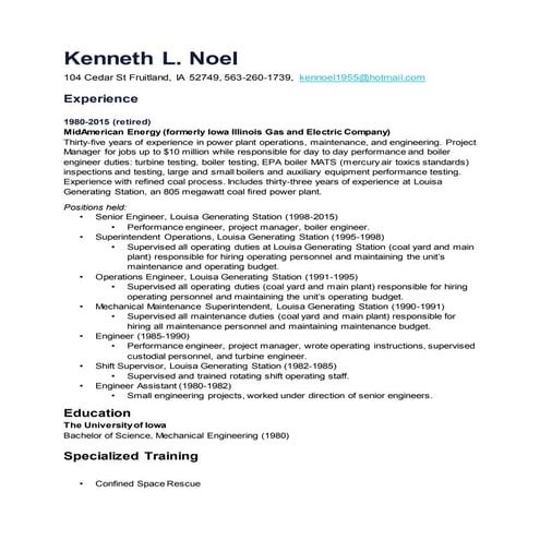 Kenneth Noel Resume 1 | PDF