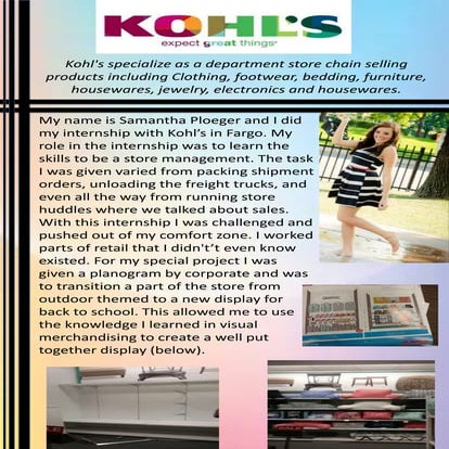 kohls poster | PPTX