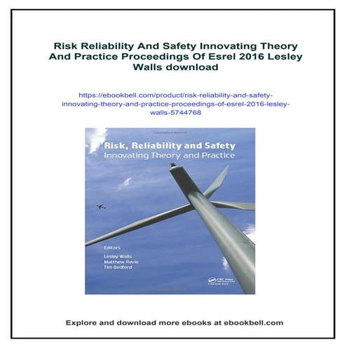 Risk Reliability And Safety Innovating Theory And Practice Proceedings Of Esrel 2016 Lesley ...