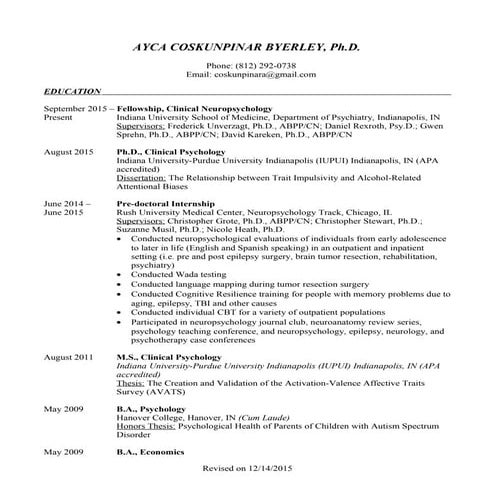 CV_Byerley_06232015 | DOC
