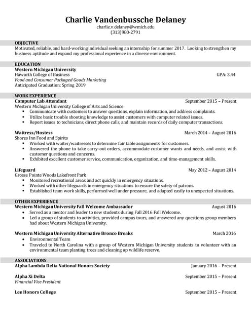 Lauren Williams Resume | PDF