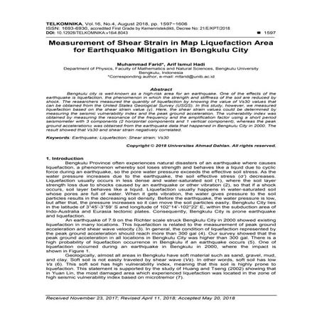 Soil Liquefaction Potential Maps for Earthquake Events in Yangon ...