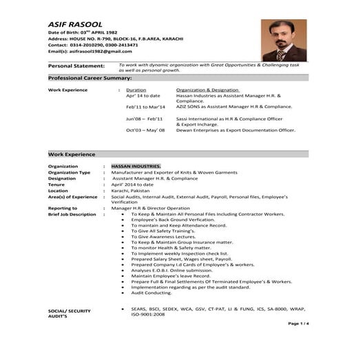 Asif Rasool | DOC