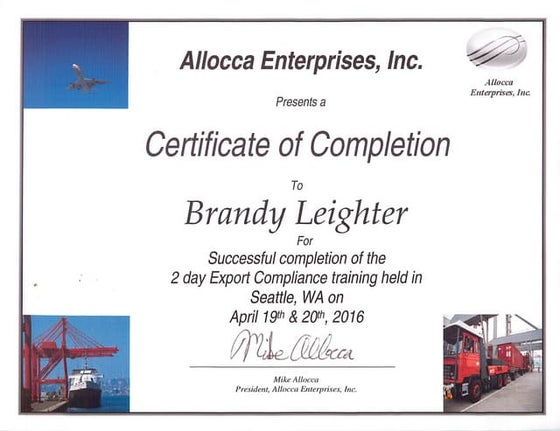 Export Compliance Certificate | PDF