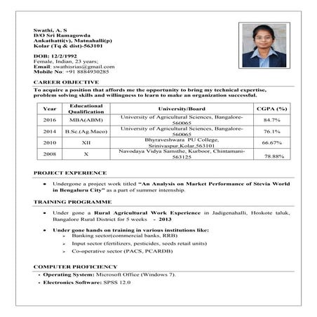 sample format of a resume | DOCX