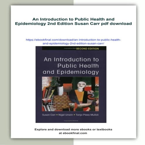 Public Health Lecture 1: Introduction to Public Health | PPT