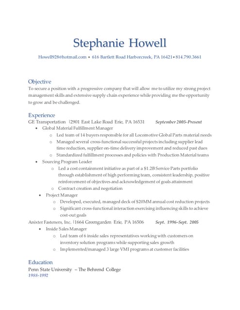 Moussa M Sareini Resume | PDF