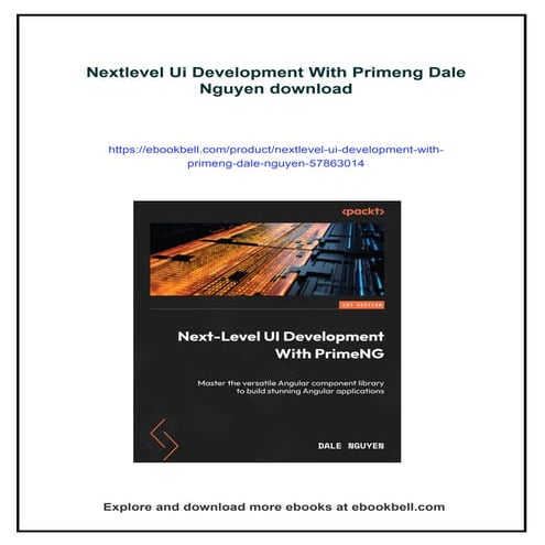 Nextlevel Ui Development With Primeng Dale Nguyen | PDF