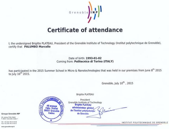 Hannah Proffitt Certificate of Attendance | PDF