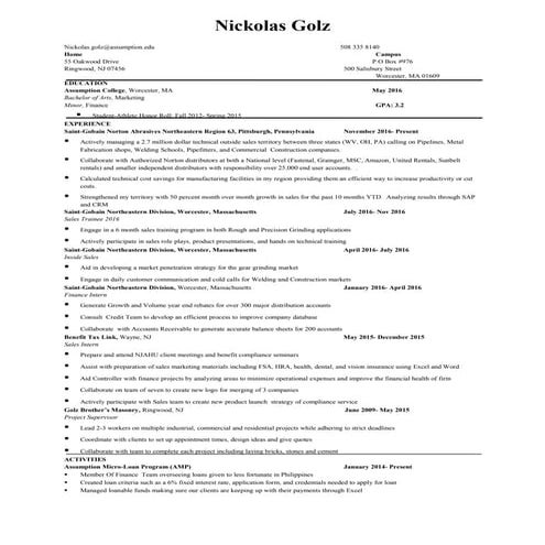 Justin Rodriguez Resume | PDF