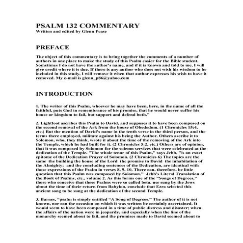 28995748 psalm-132-commentary | PDF