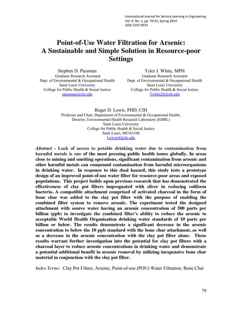 Defluoridation of Ground Water Using Corn Cobs Powder | PDF