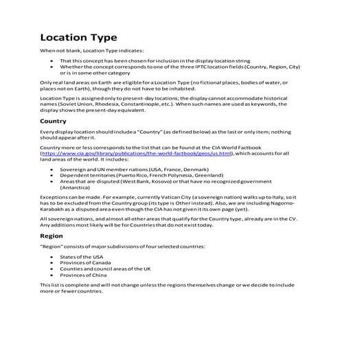 Location Type v1 | PDF
