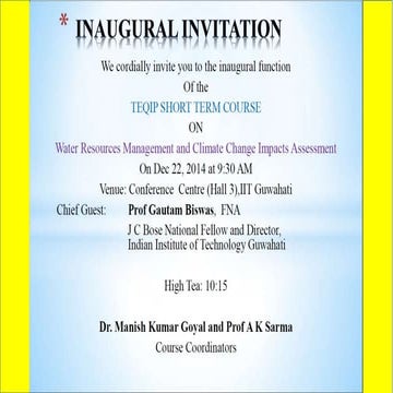 Inaugural Function Photo | PPTX