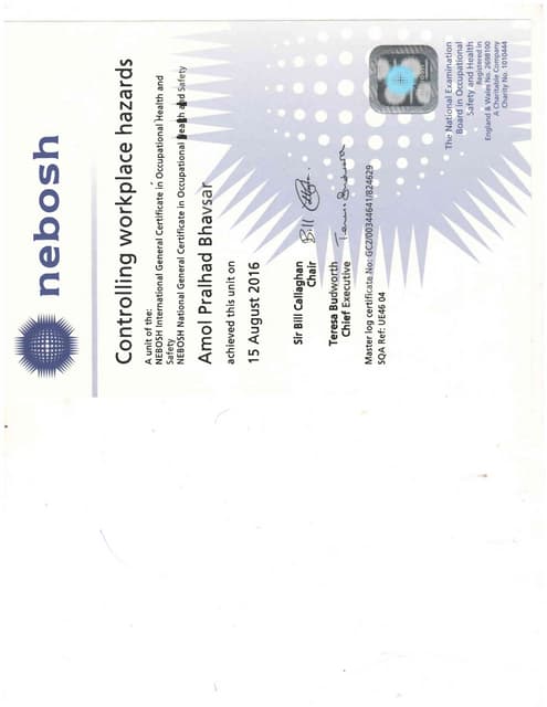 OE Certification (Chevron) | PDF