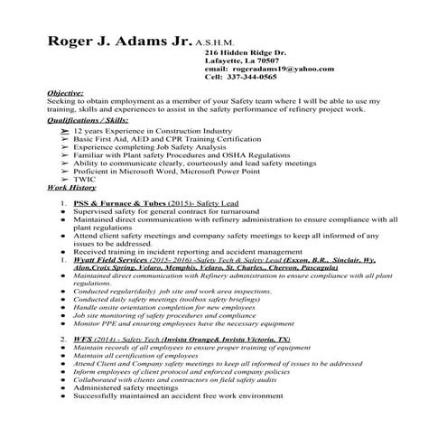 Ron Cardwell Resume 2015 | DOCX