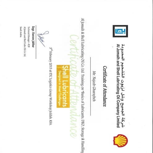 Shell certificate | PDF