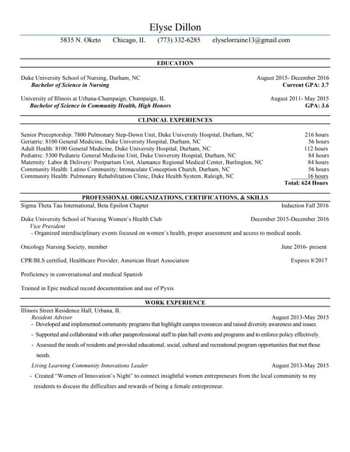 Danielle Park- H.S.A. resume | PDF
