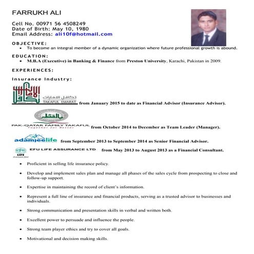 CV - FARRUKH Updated | DOC