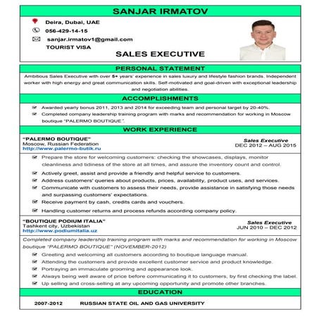 CV-Sanjar-Irmatov | PDF