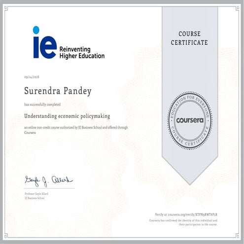 Coursera Certificate | PPT