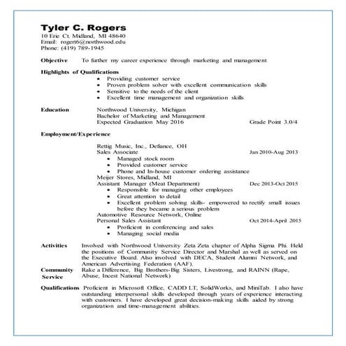 Tyler Resume | DOCX