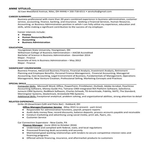 Anne Vitullo Resume A | PDF