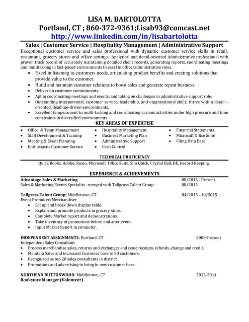 Events Coordinator-Recreation Assistant Resume | PDF