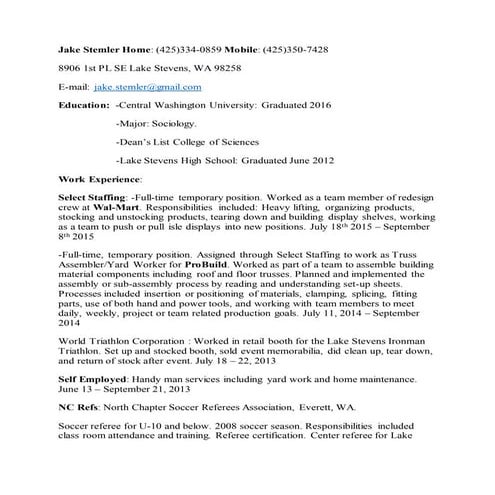 Benjamin neal resume | PDF