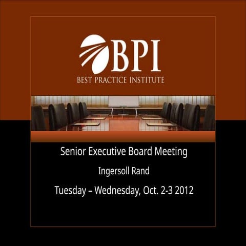 executive board meeting for strategy decision | PPT