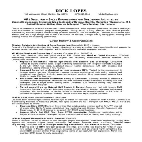 Resume Lopes, Rick | PDF