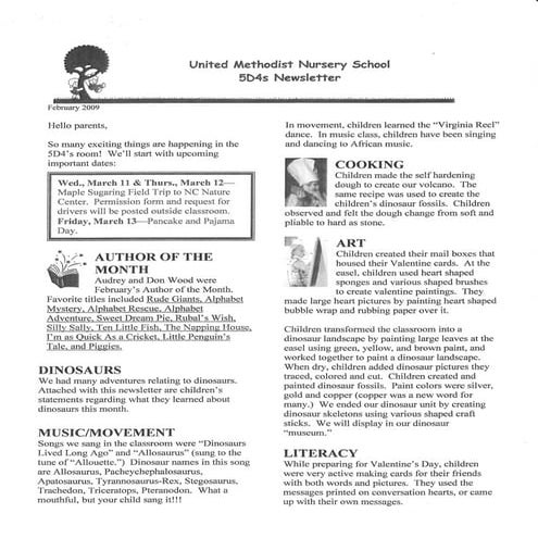 Parent Newsletter | PDF