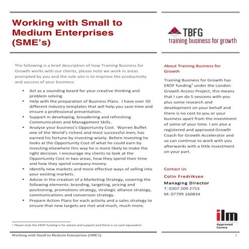Working with SME_v.2 | PDF
