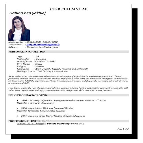 habiba CV | DOC