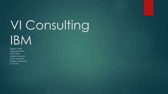 International Business Machine (IBM) | PPTX | Information Services ...