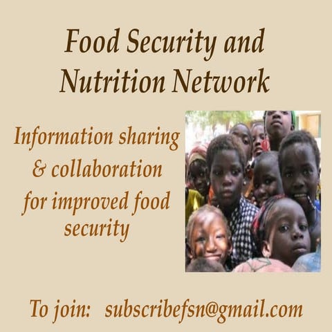 Information sharing & collaboration for improved food security | PDF