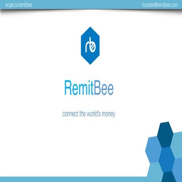 500’s Demo Day Batch 14 >> RemitBee | PDF