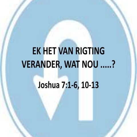 28 september 2014 ek het van rigting verander, wat nou | PPT