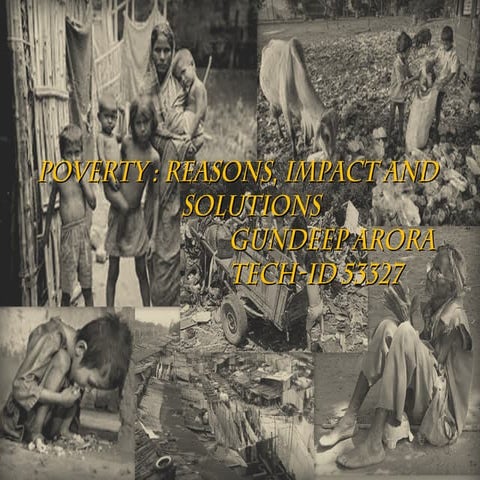 Poverty (Reasons & Solutions) | PPT