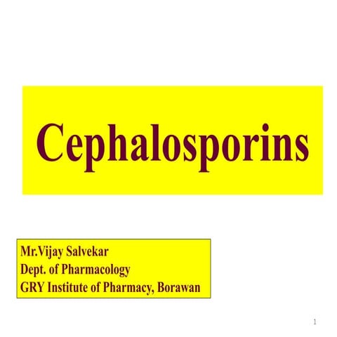 Cephalosporins Ppt